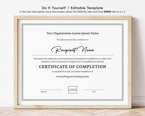 Course Completion Certificate Reported] About Printing The Course