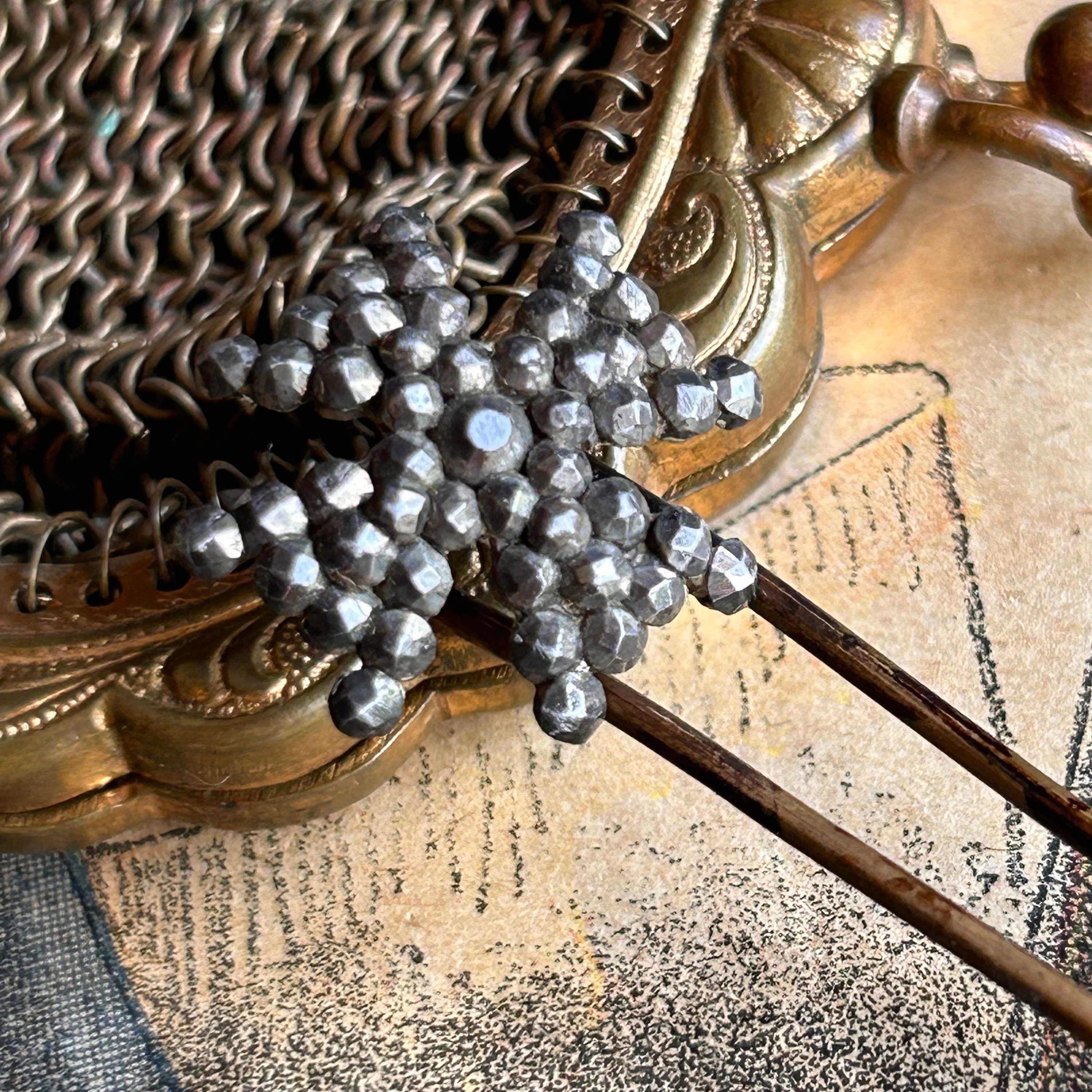 Antique Cut Steel Maltese Cross Hat Pin Lapel Pin Articulated - Etsy