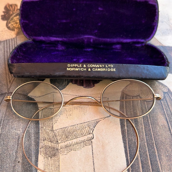 Antique Gold Glasses - Etsy