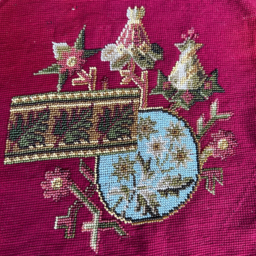 Antique Beadwork & Tapestry Panel Sewing Project Framing - Etsy