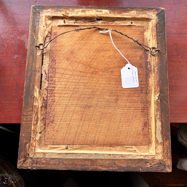 Framed Victorian Valentine Card, Paper Lace Cherubs, Forget-me-nots ...