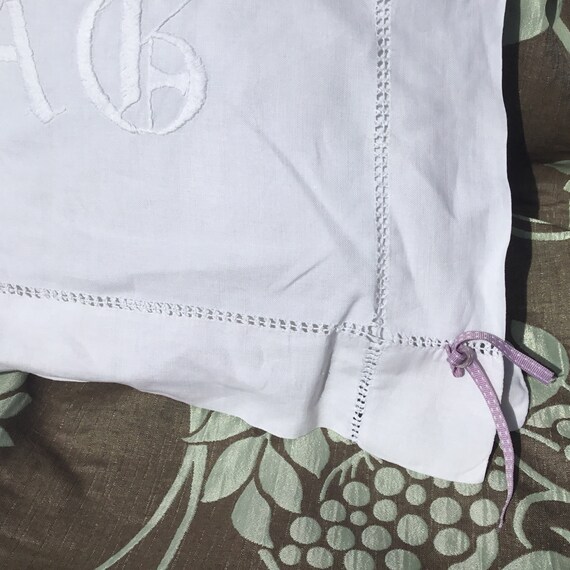 Vintage white cotton pyjama case nightgown case with … - Gem