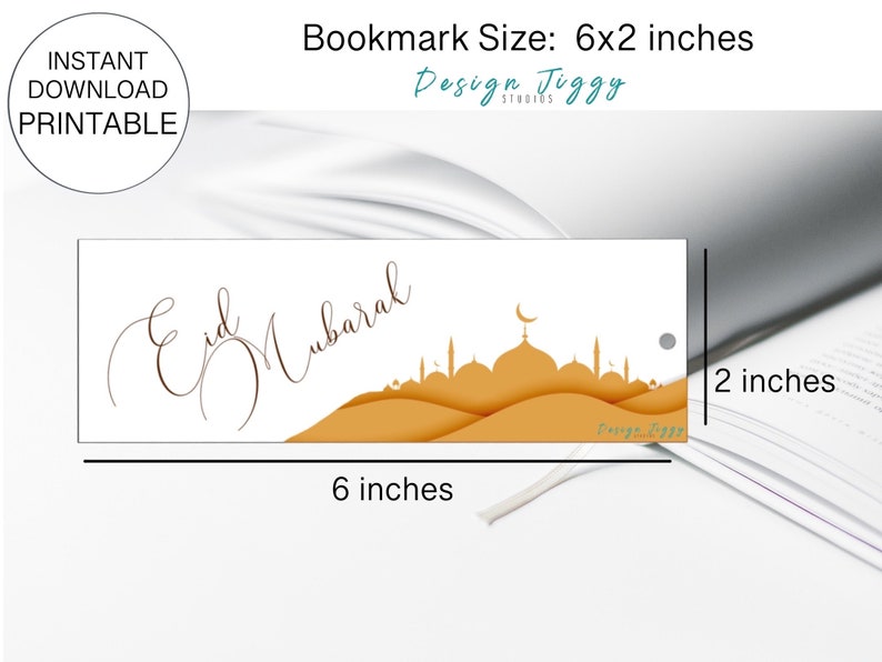 Eid Bookmark Printable | Eid Mubarak | Islamic Printable Bookmark L ...