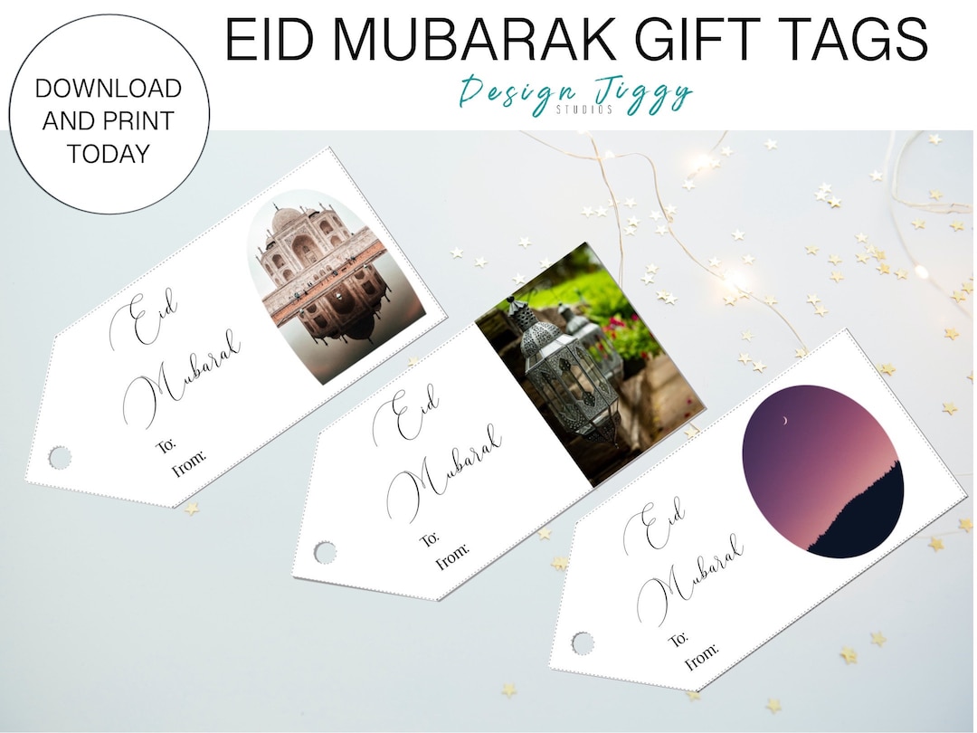 Eid Mubarak Gift Tag | Print Immediately | Printable Eid Labels | Eid ...