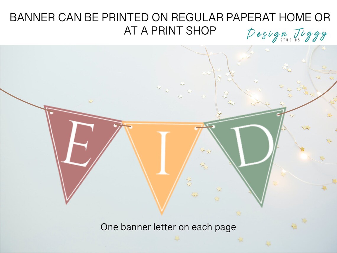 Eid Mubarak Banner | Printable | PDF | Instant Download | Eid ...