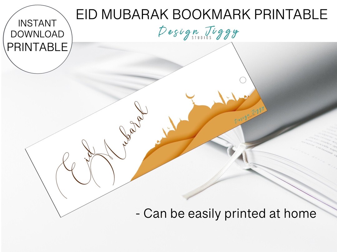 Eid Bookmark Printable | Eid Mubarak | Islamic Printable Bookmark L ...