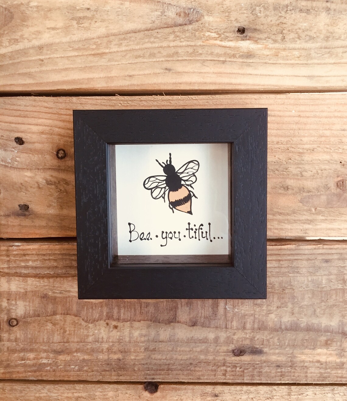 Bee Sweet & Bumble Hand Painted Bee Frame - Etsy