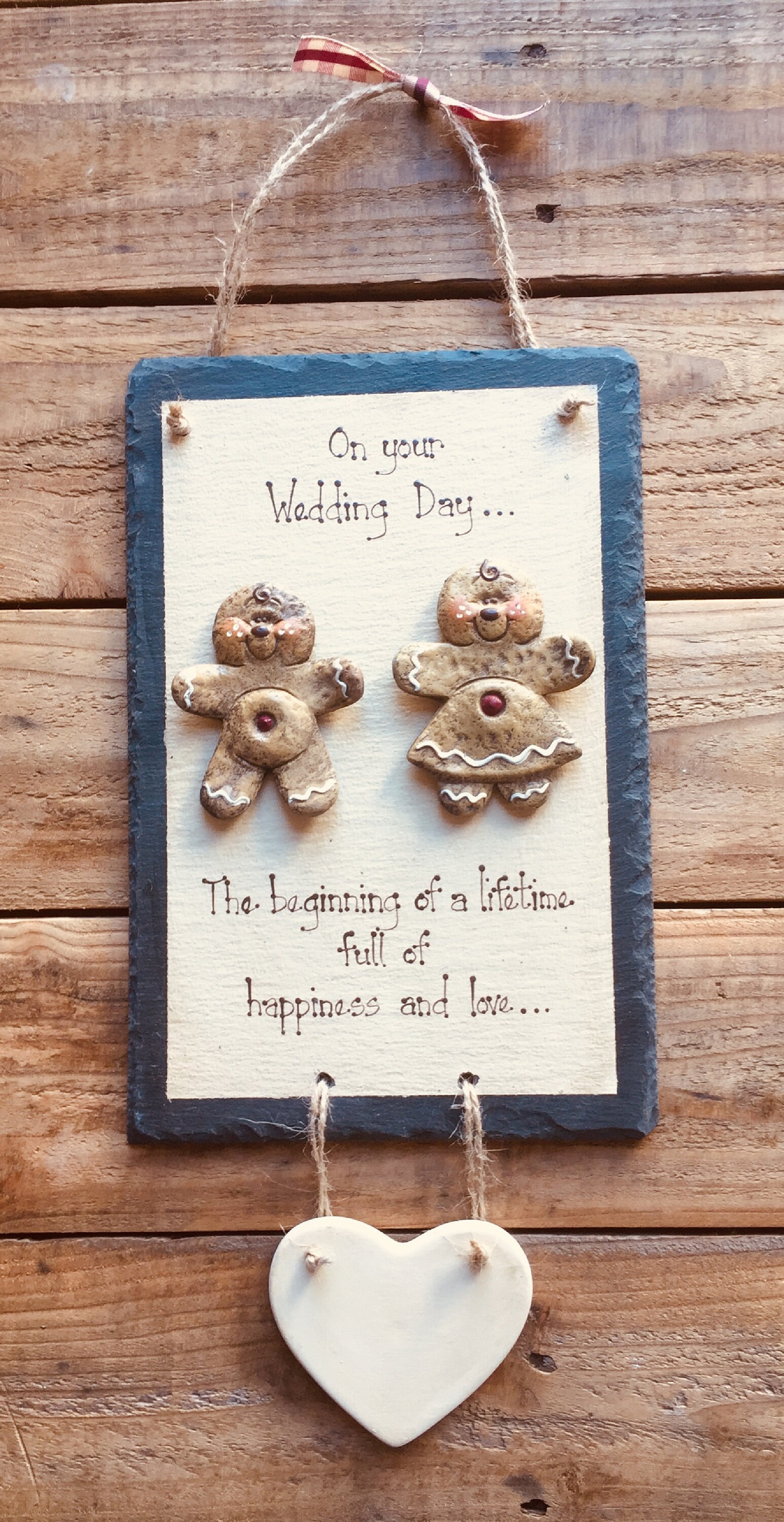 Congratulations on Your Engagement... Slate Couple Hanging - Etsy