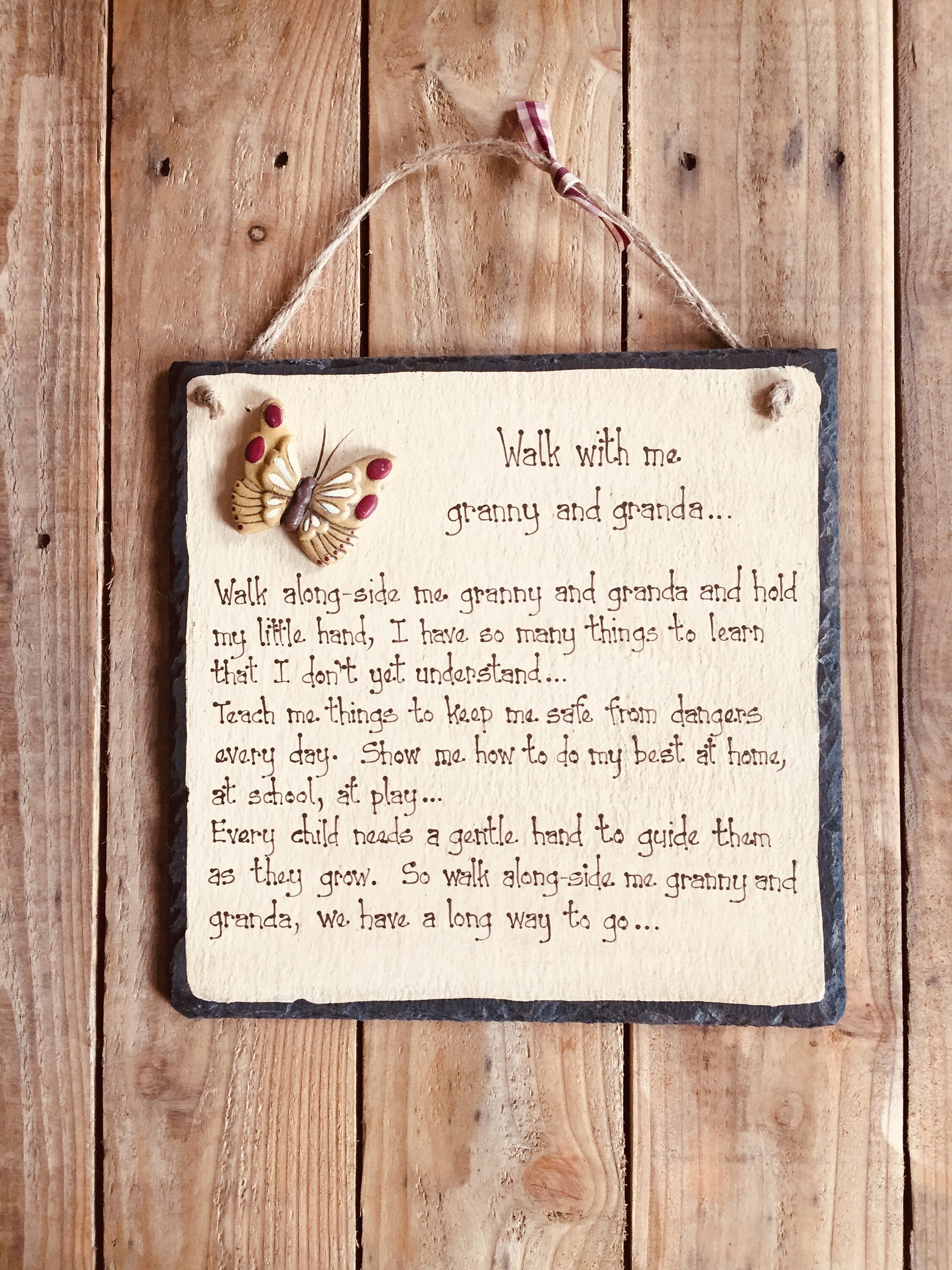 Mother & Sons Mum Poem Slate Hanging Sign Personalise Your Own - Etsy