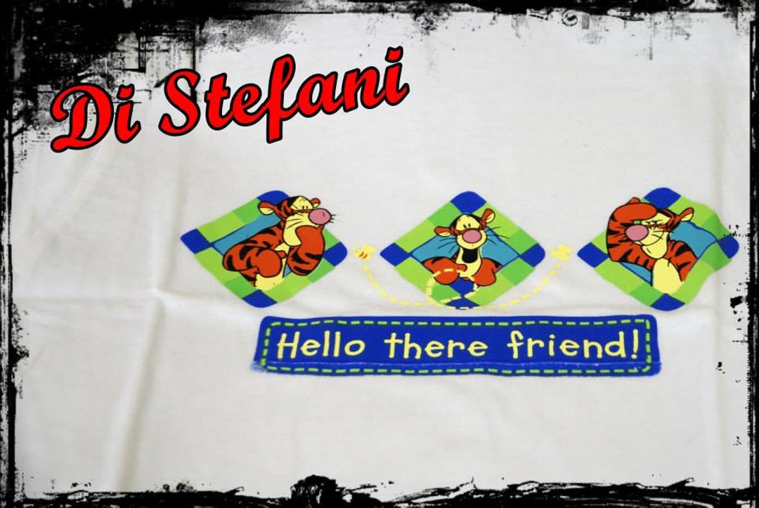 Tigger "hello There Friend", Winnie the Pooh , Kid's Heat Transfered ...