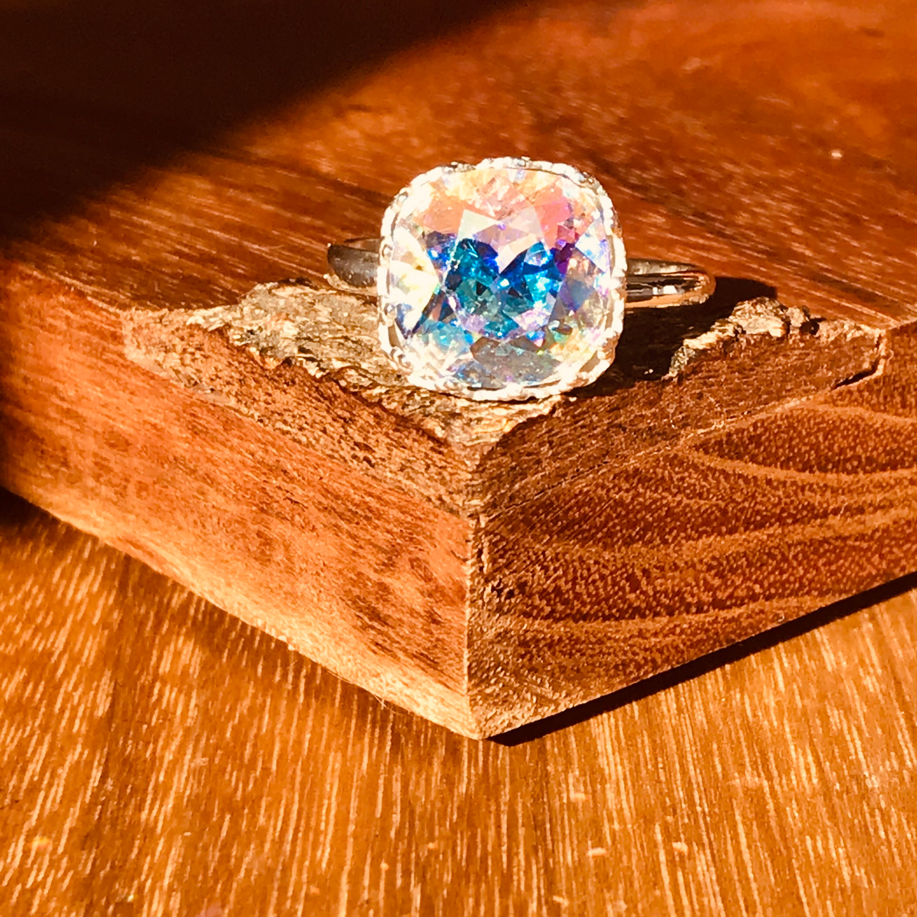 Swarovski Tears of Isis Ring, Sterling Silver, Adjustable, 12mm ...