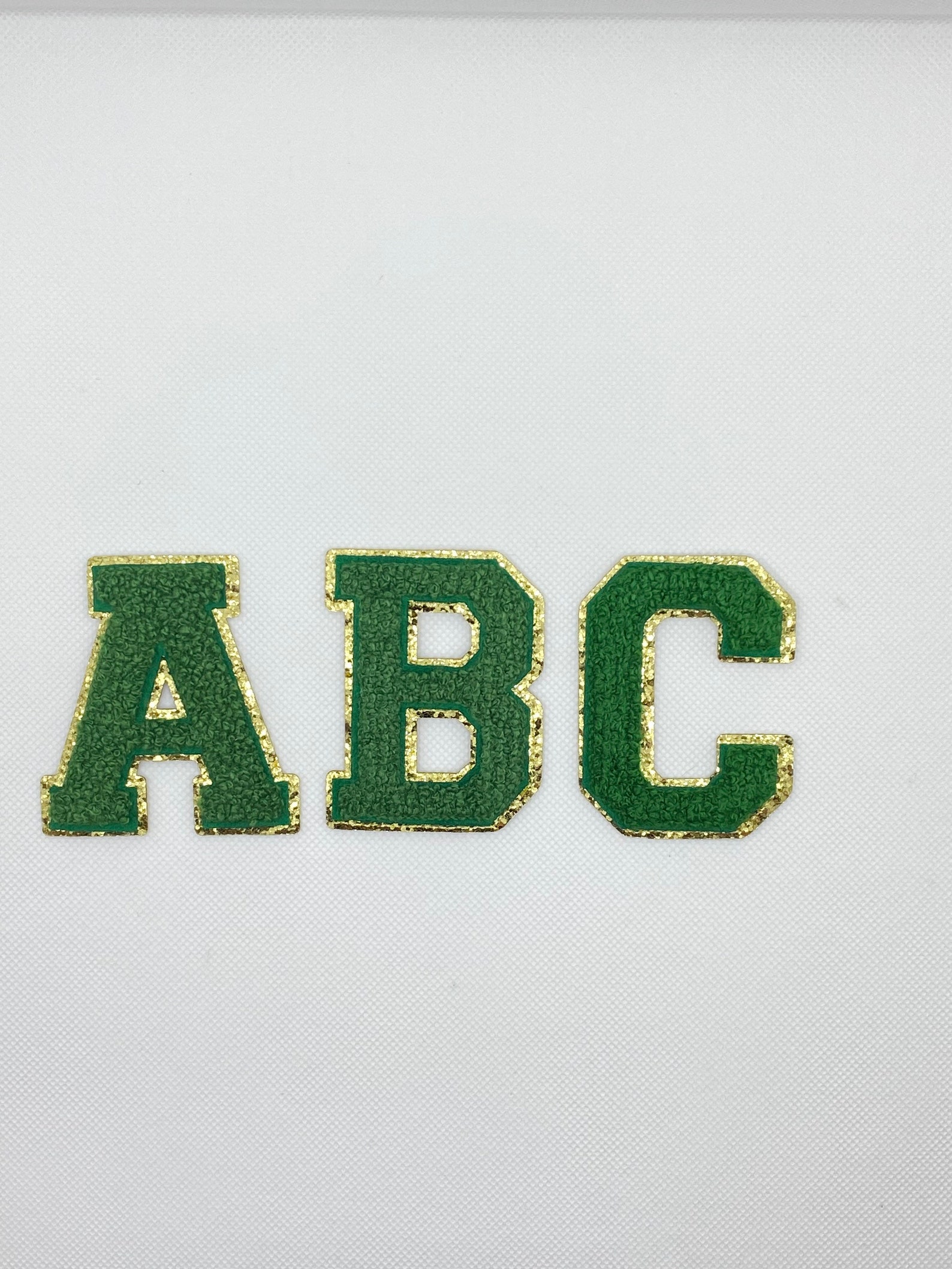 IRON-ON Glitter Chenille Varsity Letter Patches - Etsy