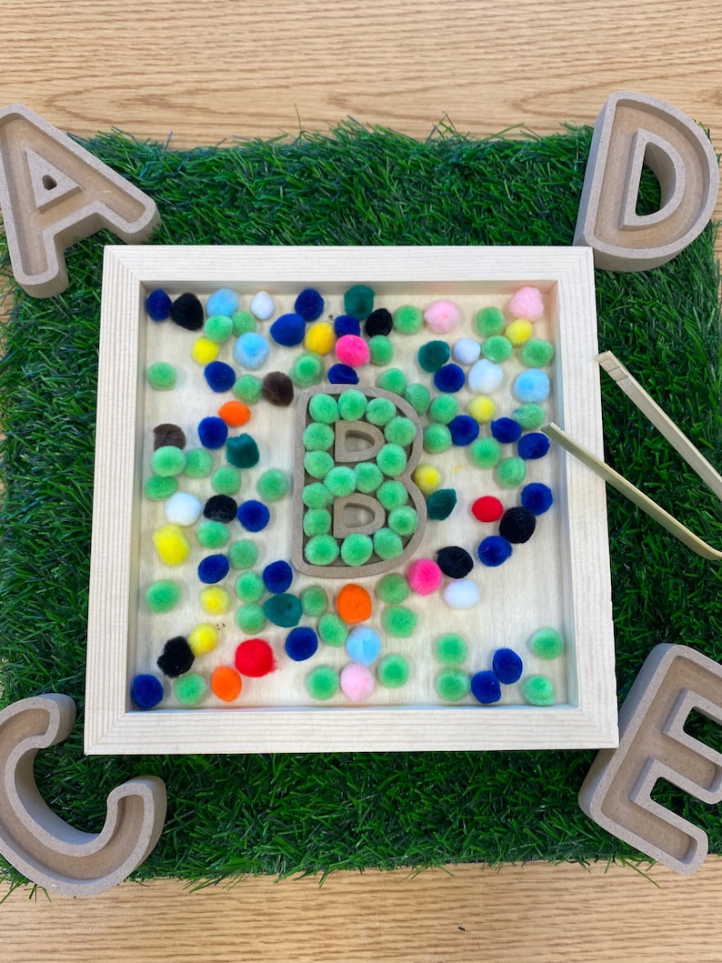 Alphabet Letters Sensory Blocks for Learning - Etsy