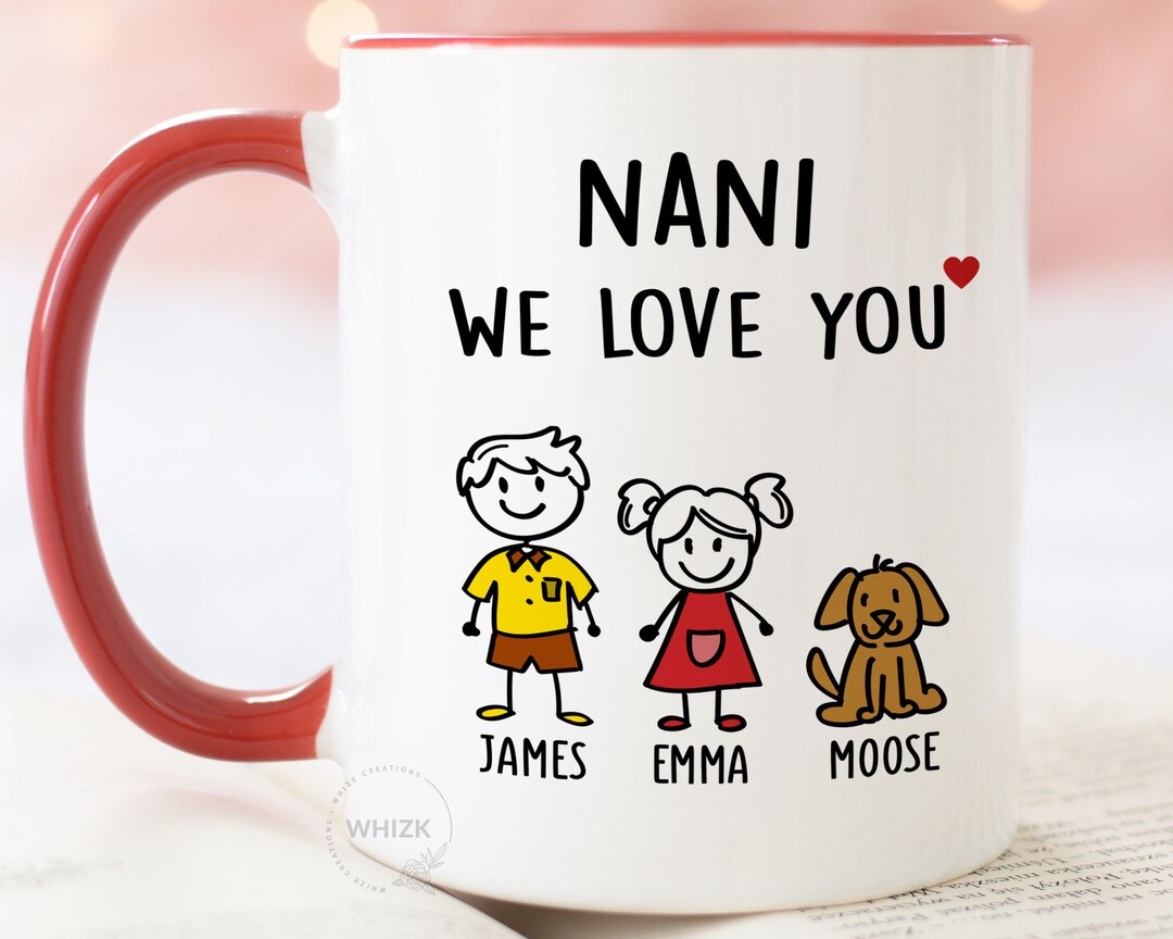 Nani Gift for Nani Mug, Personalized Nani Birthday Gift, Mothers Day ...