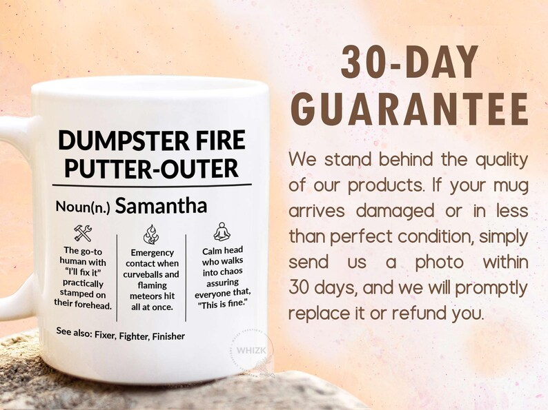 Dumpster Fire Putter-outer Mug, Funny Boss Mug, Coworker Mug ...