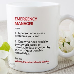Emergency Manager Mug for Emergency Manager Gifts for Emergency Manager ...