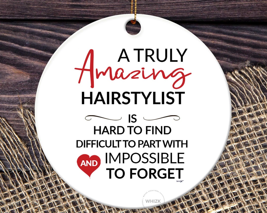 Hairstylist Gifts for Hairstylist Ornament, Retired Hairdresser Gift ...