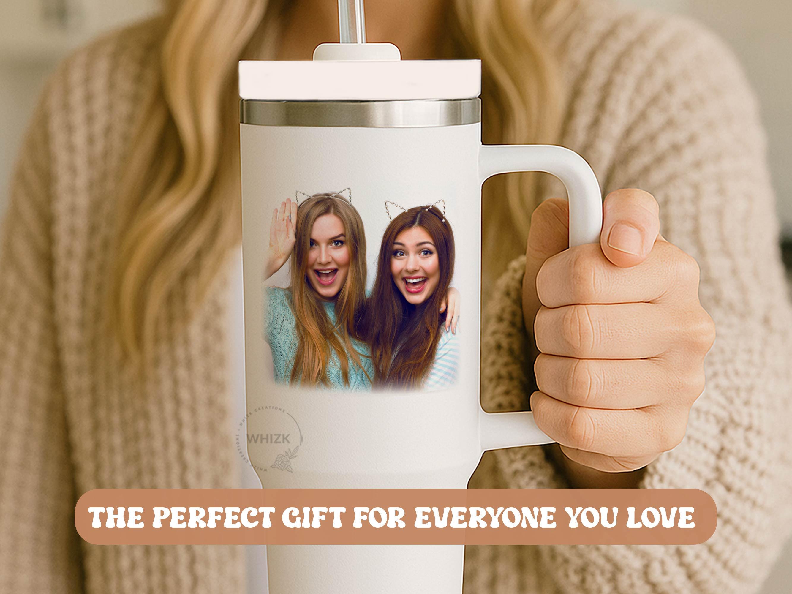 Custom Text Tumblers 40 Oz, Personalized Photo Tumbler Cups, Custom ...