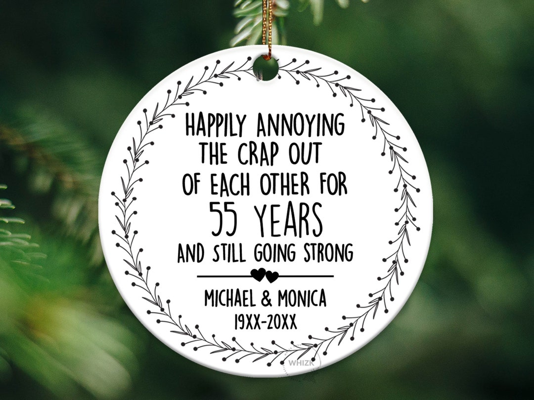 55th Wedding Anniversary Gifts for Parents Couple 55th Anniversary ...