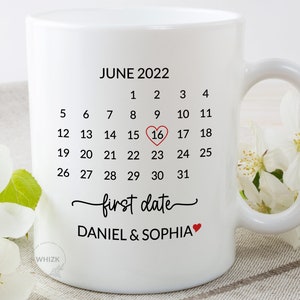 Our First Date Gift, Valentines Gift for Him Her Personalized Couple ...