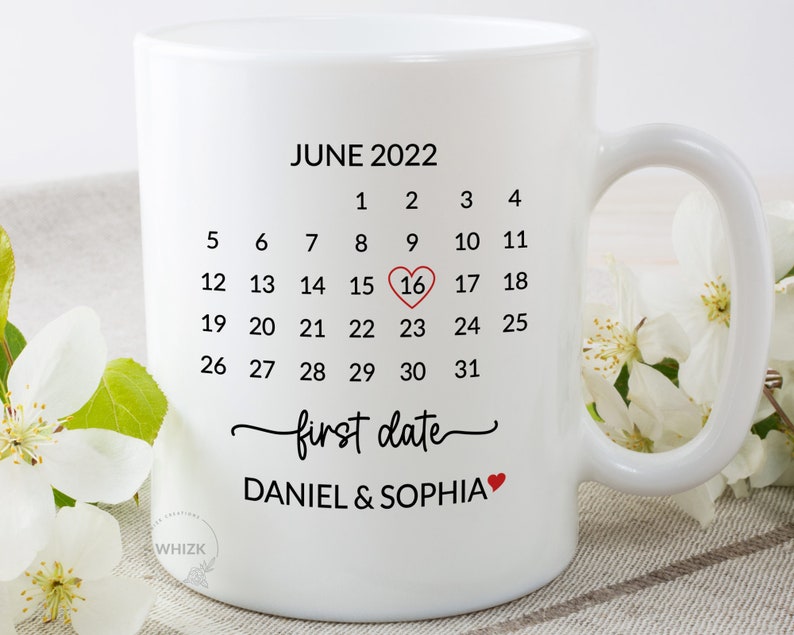 Our First Date Gift, Valentines Gift for Him Her Personalized Couple ...