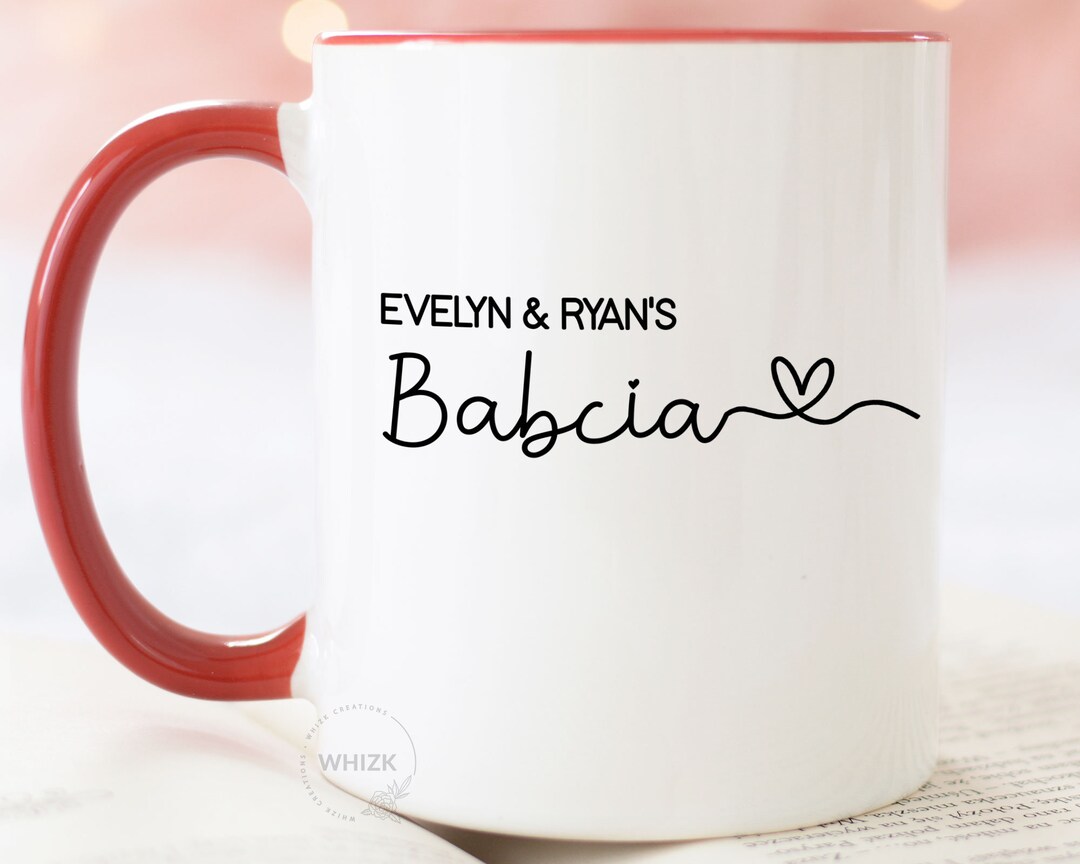 Babcia Gift for Babcia Mug, Personalized Babcia Birthday Gift, Polish ...