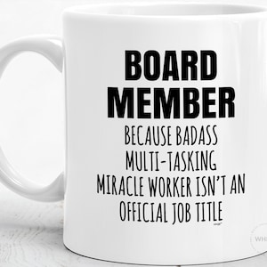 Board Member Gifts, Board Member Mug, Board Member Coffee Mug Thank You ...