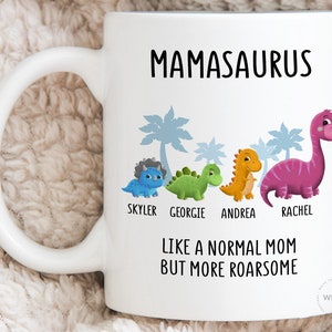 Mamasaurus Mug, Mama Gifts for Mom Mothers Day Gifts From Daughter Son ...