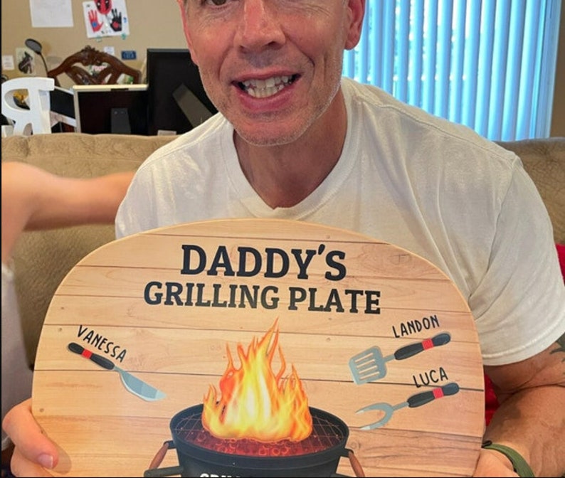 Papa's Grilling Plate for Grandpa Grilling Plate for Dad Grilling ...