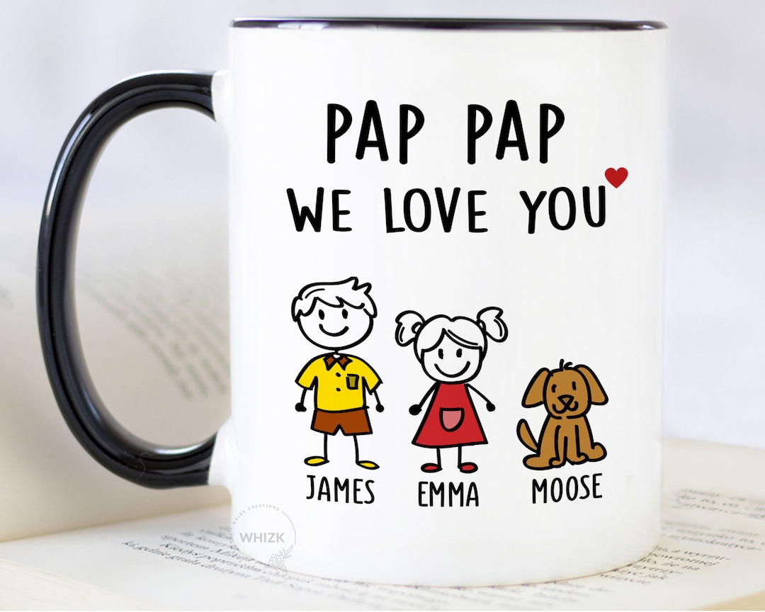 Pap Pap Gift for Pap Pap Mug, Personalized Pap Pap Birthday Gift ...