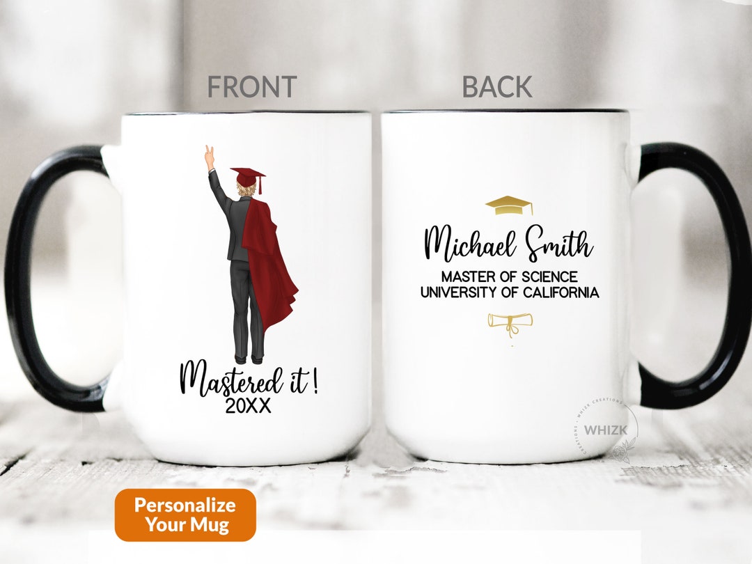 Masters Degree Graduation Gift for Him, Mastered It Mug, Mba Graduation ...