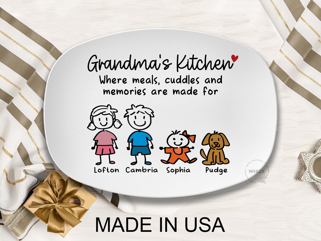 Grandma Platter for Grandma Custom Platter, Grandma Plate for ...