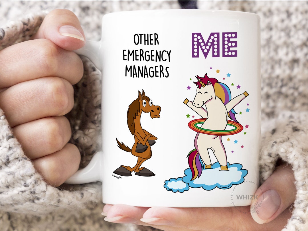 Unicorn Emergency Manager Mug for Emergency Manager Gifts for Emergency ...