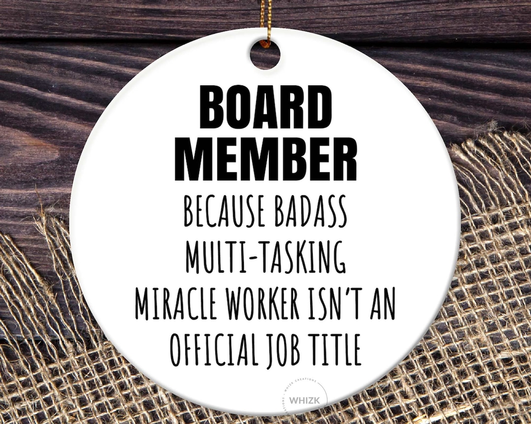 Board Member Gifts for Board Member Ornament Board Member - Etsy