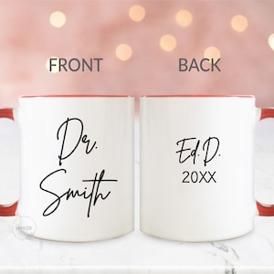 Edd Graduation Gift, Ed.d. Mug Personalized Ed.d Graduation Gift Doctor ...