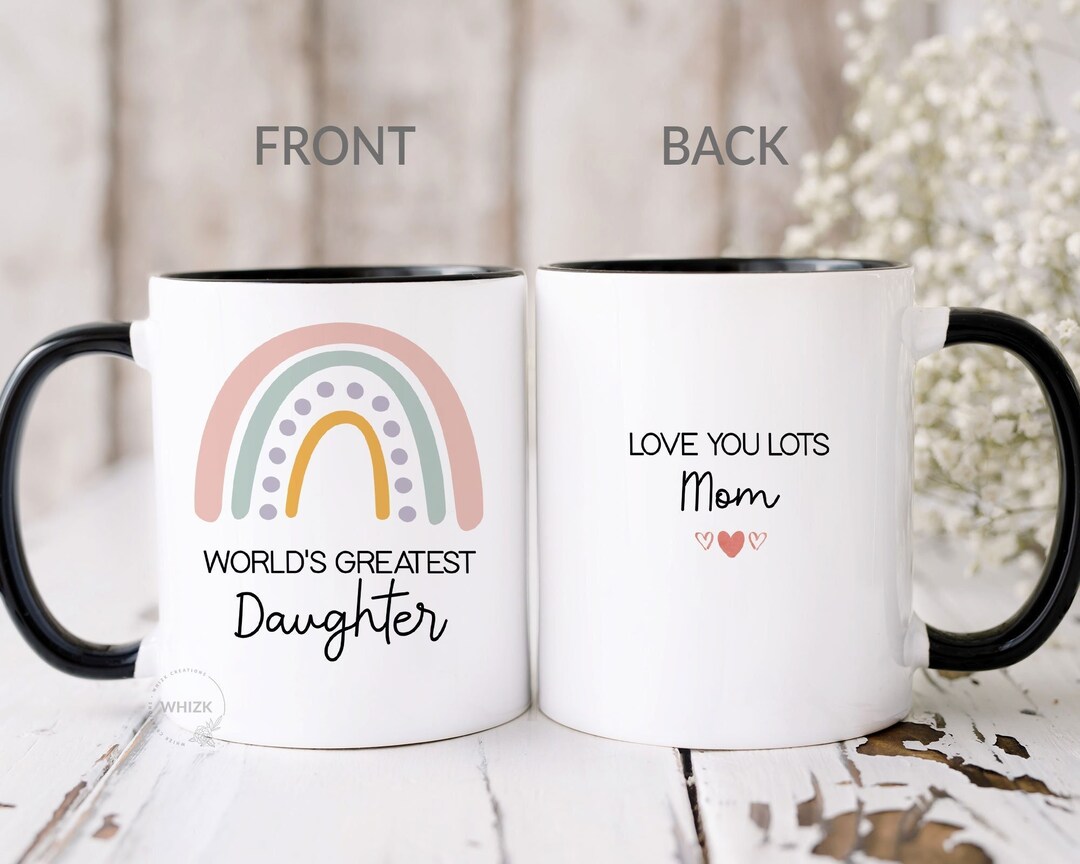Daughter Gift From Mom Dad, Personalized Daughter Mug, Best Daughter ...