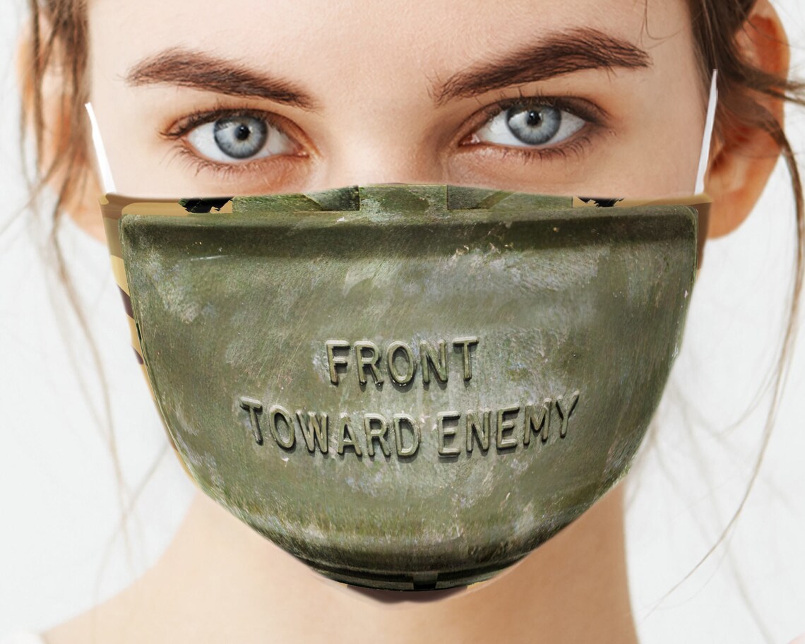 Front Toward Enemy Mask Military Face Mask Army Claymore Mine | Etsy