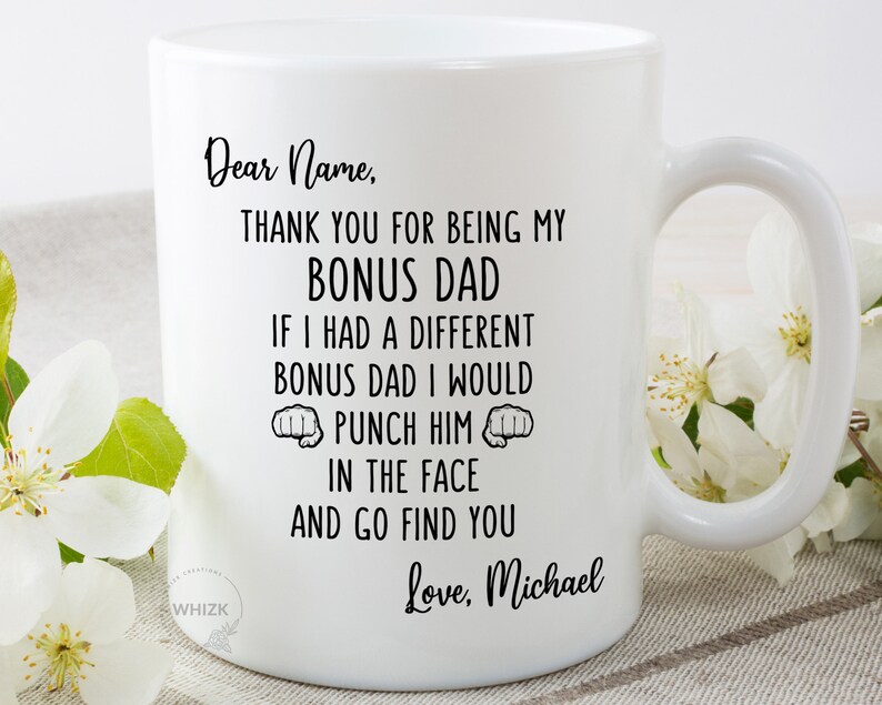 Bonus Dad Gifts Bonus Dad Mug Step Dad Fathers Day Gift - Etsy