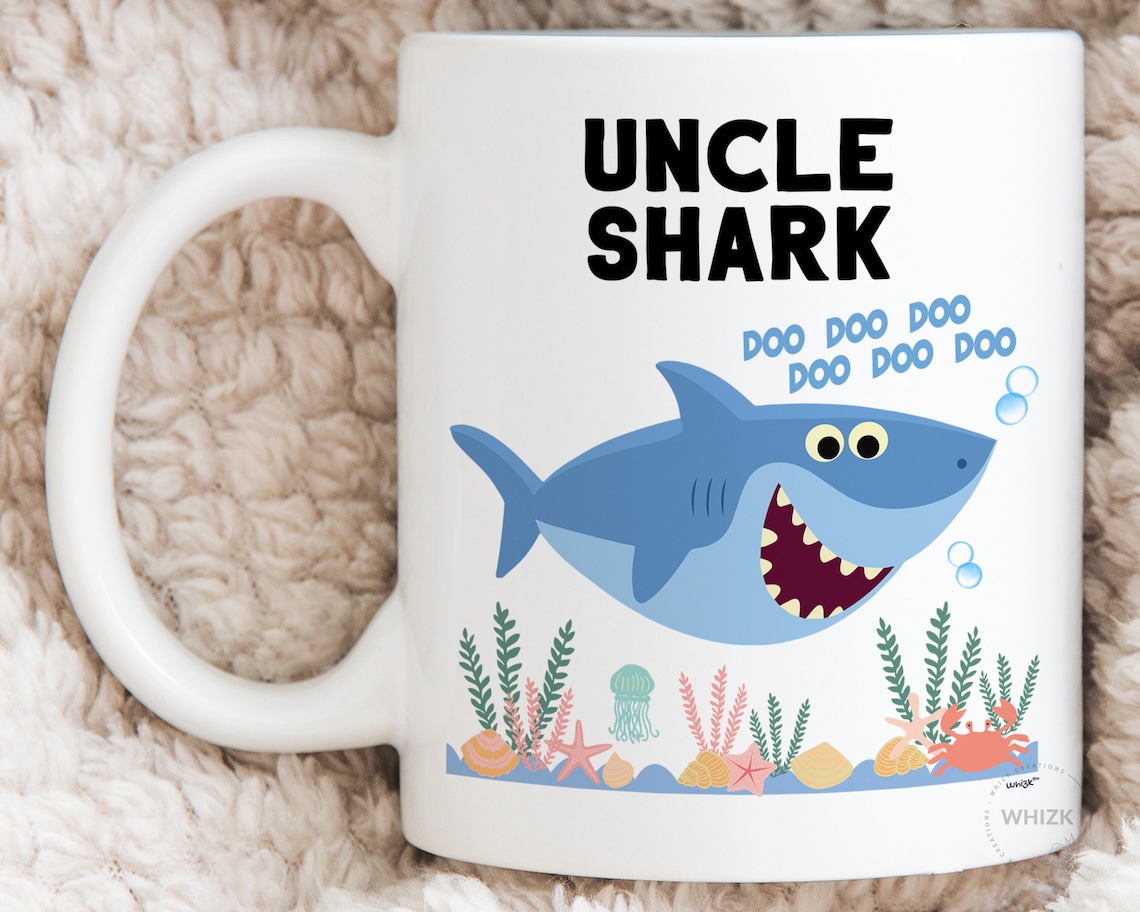 Uncle Shark Mug for Uncle Gifts for Uncle Coffee Mug, Fathers Day Gift ...