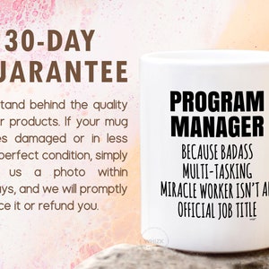 Program Manager Mug, Program Manager Gifts for Program Manager Coffee ...