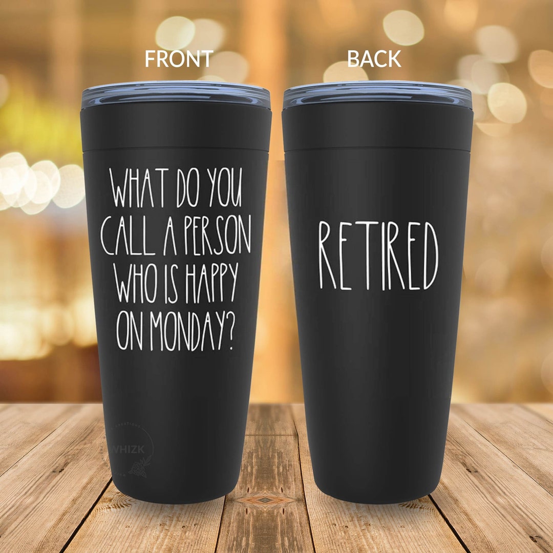 Retirement Tumbler, Happy Retirement Gifts for Women Men, Gifts for ...