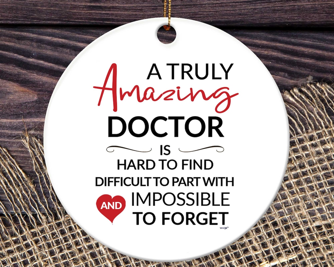 Doctor Retirement Gift for Doctors Ornament, Doctor Thank You Gift ...