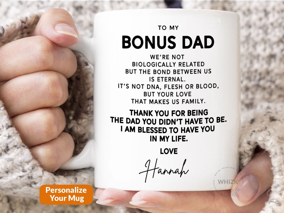 Bonus Dad Mug, Bonus Dad Gift, Step Dad Gift for Fathers Day From ...