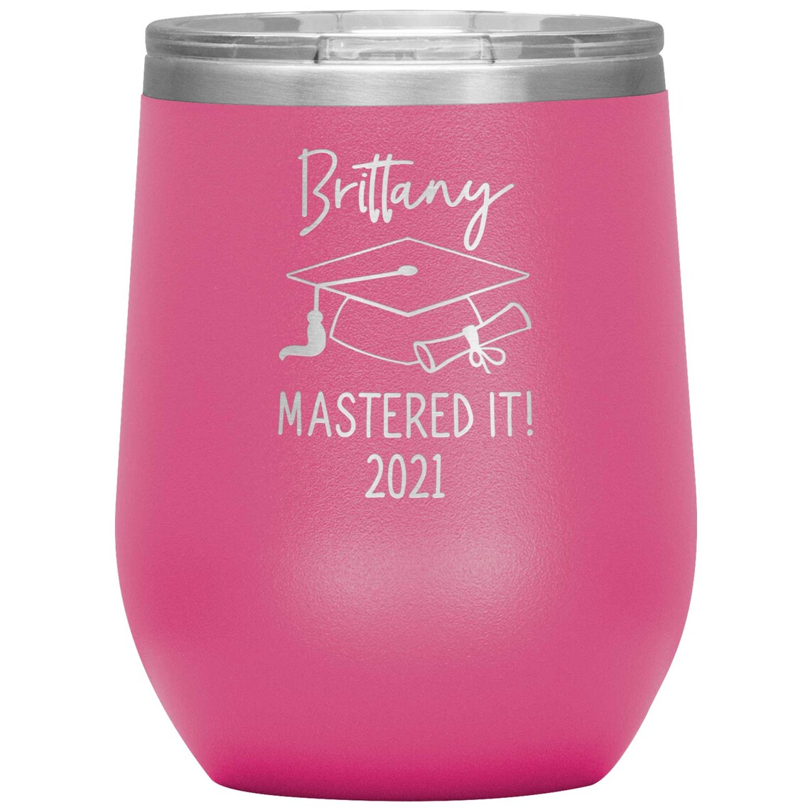 Masters Degree Graduation Gift for Her Him Mastered It 2021 | Etsy