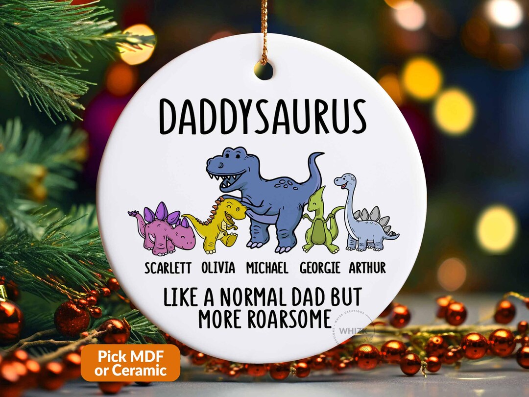 Daddysaurus Ornament, Daddy Gifts for Dad Fathers Day Gift From ...
