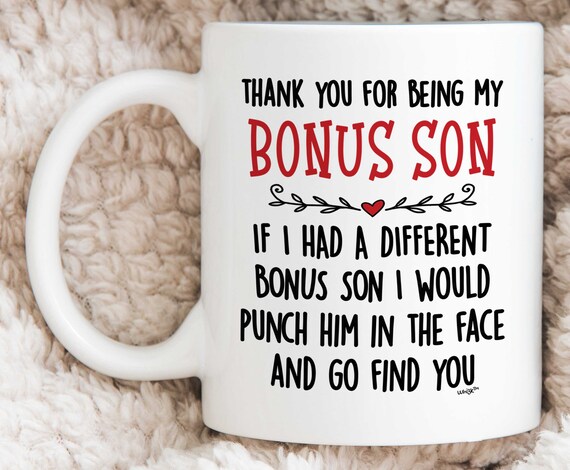 Bonus Son Gifts Bonus Son Mug Best Bonus Son Stepson Gifts | Etsy
