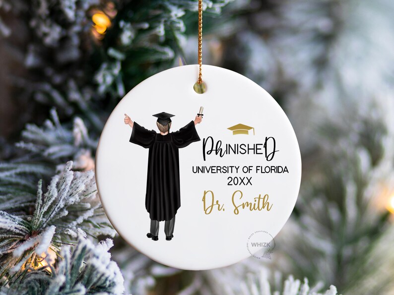 Phd Graduation Gifts for Him, Phd Ornament, Doctorate Graduation Gift ...