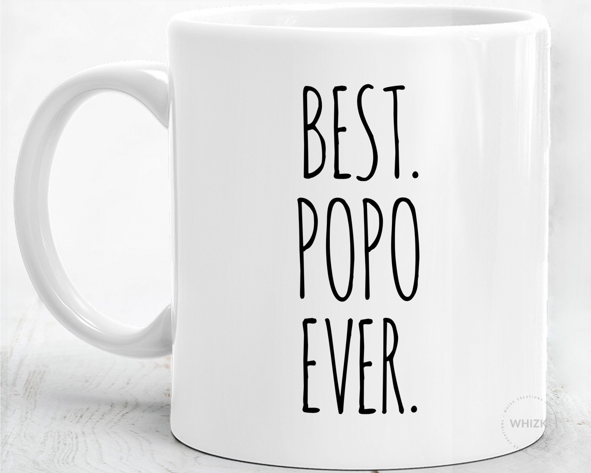 Popo Mug Popo Gifts Grandpa Gifts From Granddaughter Popo | Etsy