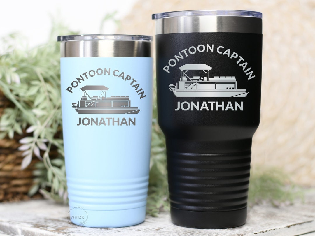 Pontoon Boat Gifts, Pontoon Captain Tumbler, Personalized Pontoon Gift ...