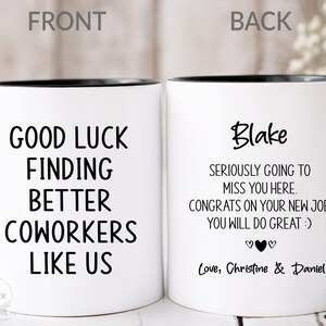 Going Away Gift for Coworker Leaving Mug Farewell Gift for - Etsy